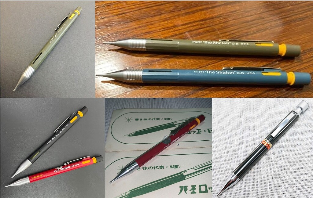 I am looking for Pilot The Shaker H 515 green Olive Colour Pilot The Shaker 2020 H 515 version red colour and Pilot Mini Mechanical Pencils For Sale WTB Knockology Mechanical Pencil Forum