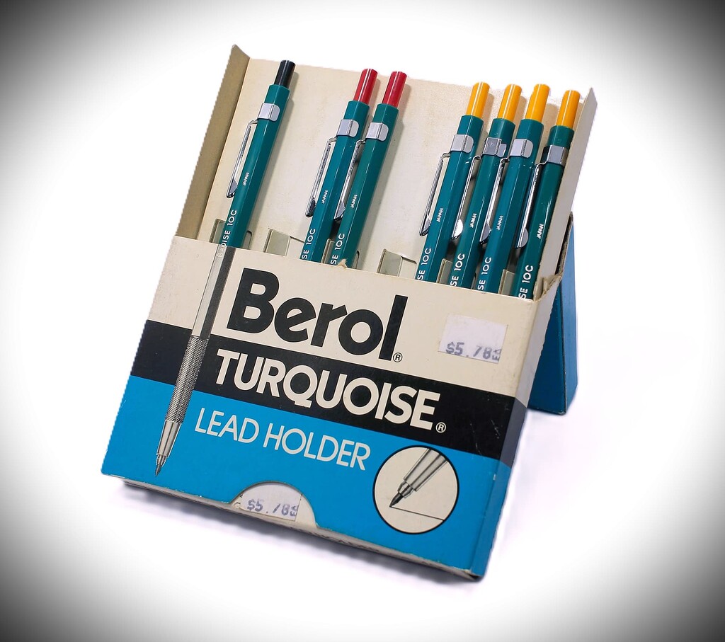 PRICE DROP - New Old Stock of 7 Japanese Berol Turquoise 10C ...