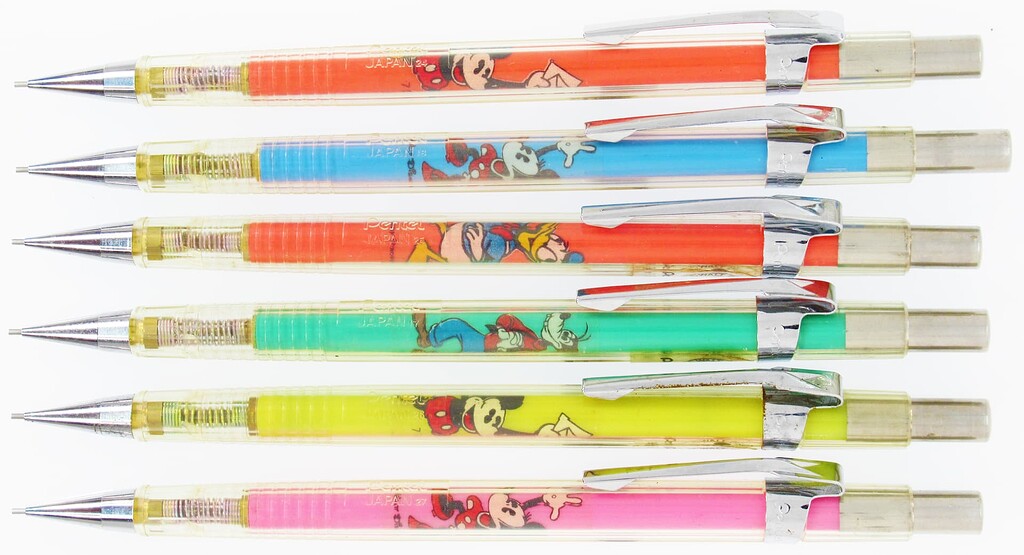 Disney Clear P200 Model Number Proof - Pentel - Knockology - Mechanical ...