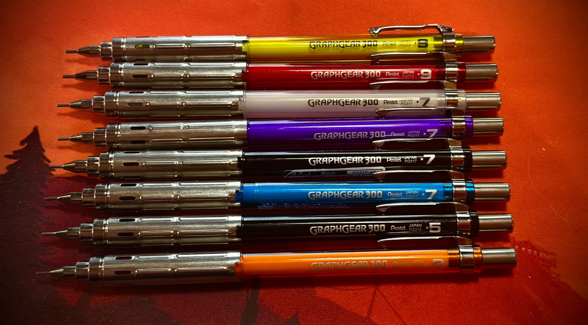 Pentel GraphGear 300 variants - Pentel - Knockology - Mechanical Pencil ...